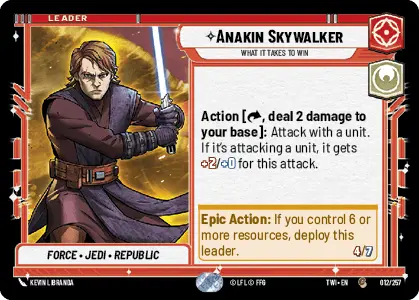 012/257 Anakin Skywalker (C) – Midgard Games