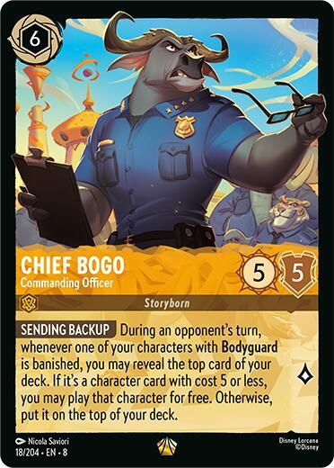 SET 8 018: Chief Bogo- Commanding Officer (L) – Midgard Games